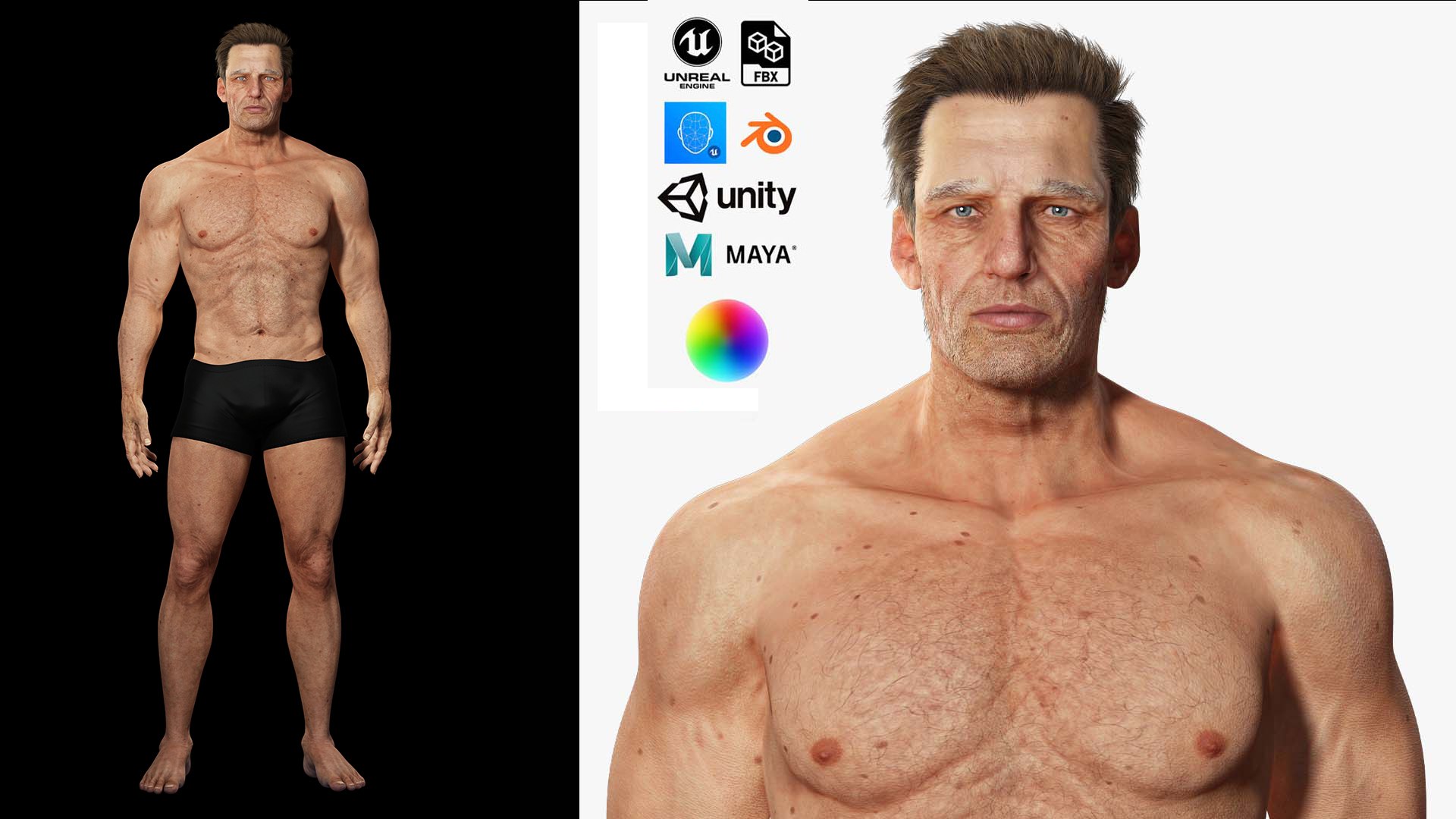 3D model Realistic Old Man - TurboSquid 2077435