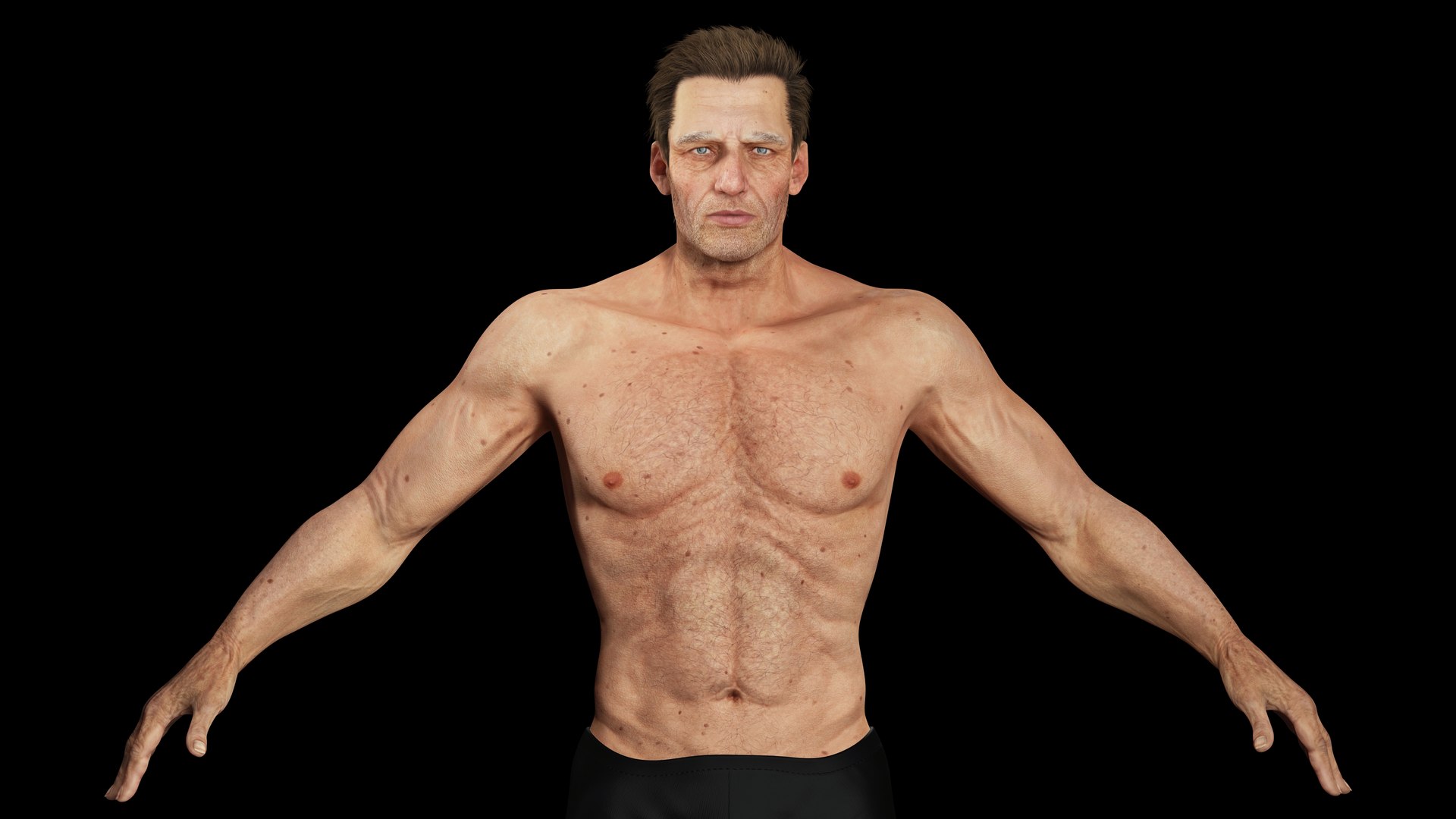 3D model Realistic Old Man - TurboSquid 2077435