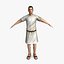 3d Ancient Roman People Model