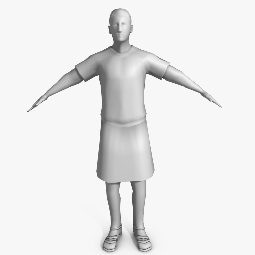 3d ancient roman people model