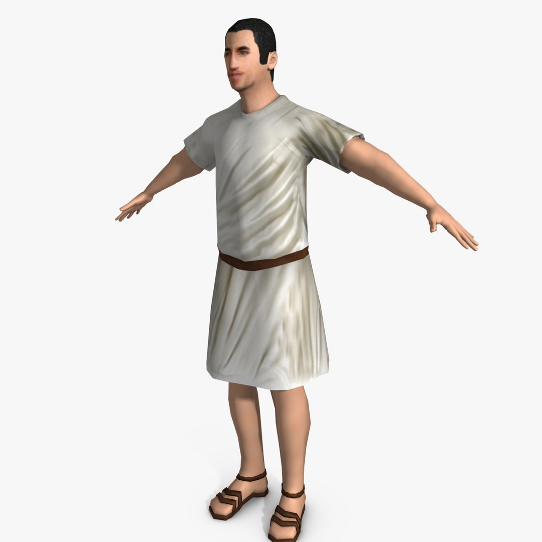 3d ancient roman people model