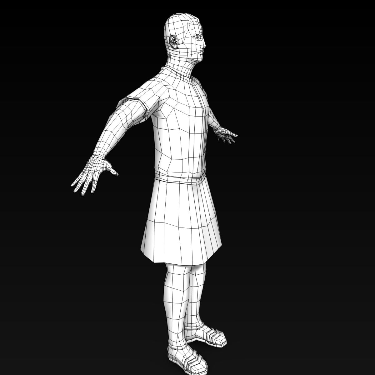 3d ancient roman people model