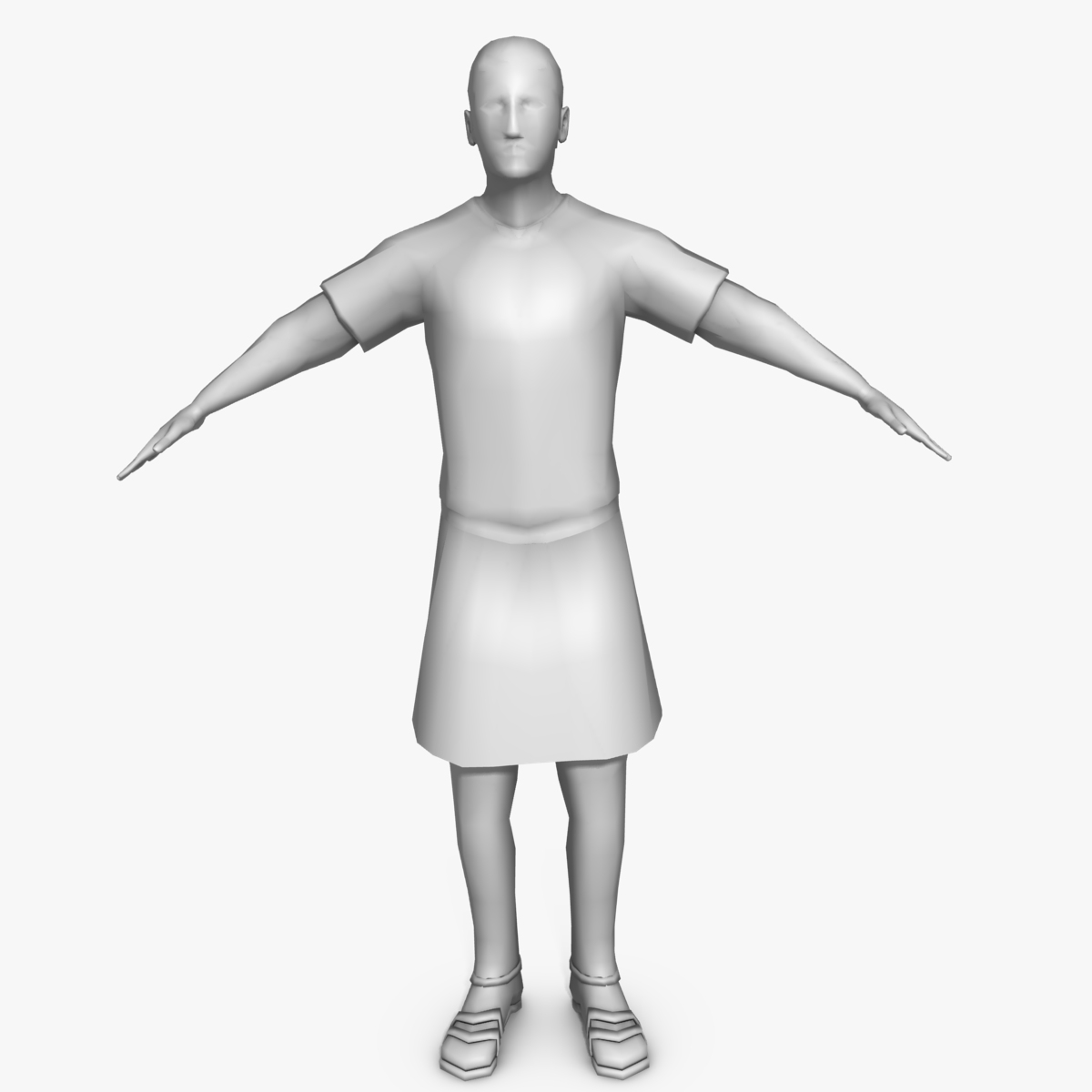 3d ancient roman people model