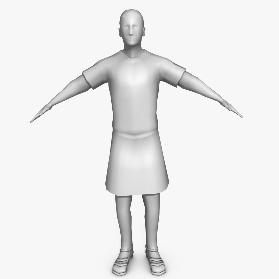 3d ancient roman people model