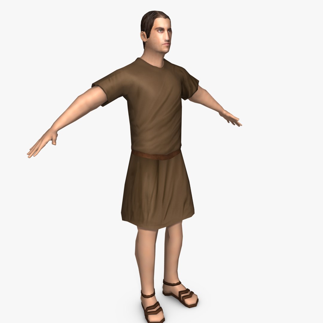 3d ancient roman people model