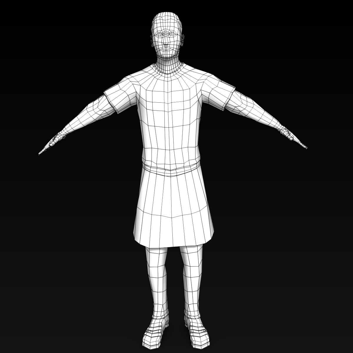 3d ancient roman people model