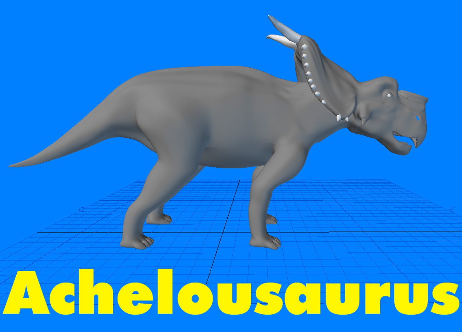 3d Model Achelousaurus Dinosaur