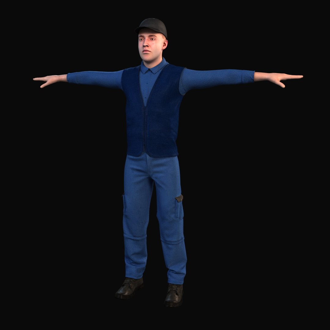 Warehouse Workman 3D - TurboSquid 1520669