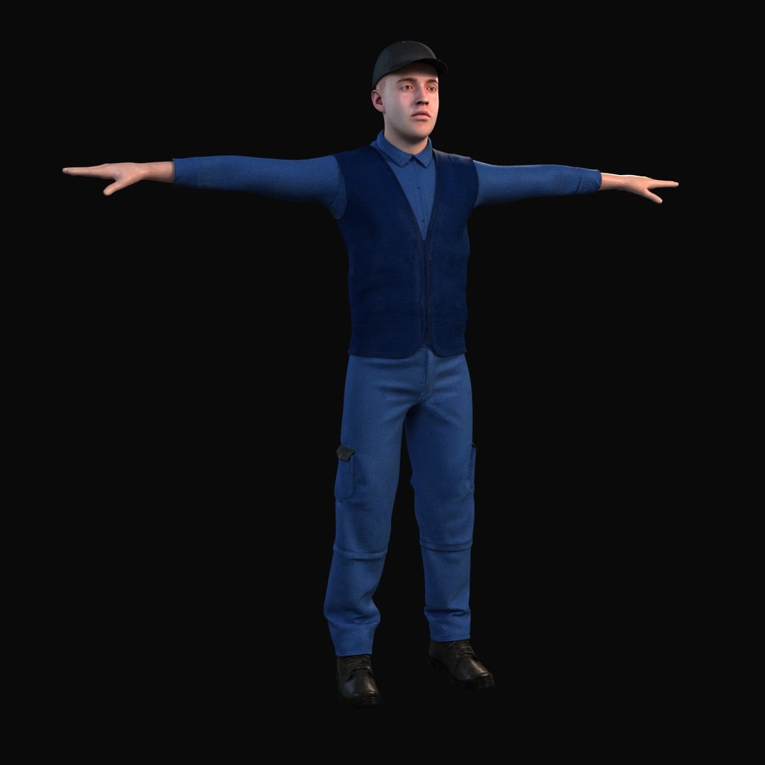 Warehouse Workman 3D - TurboSquid 1520669