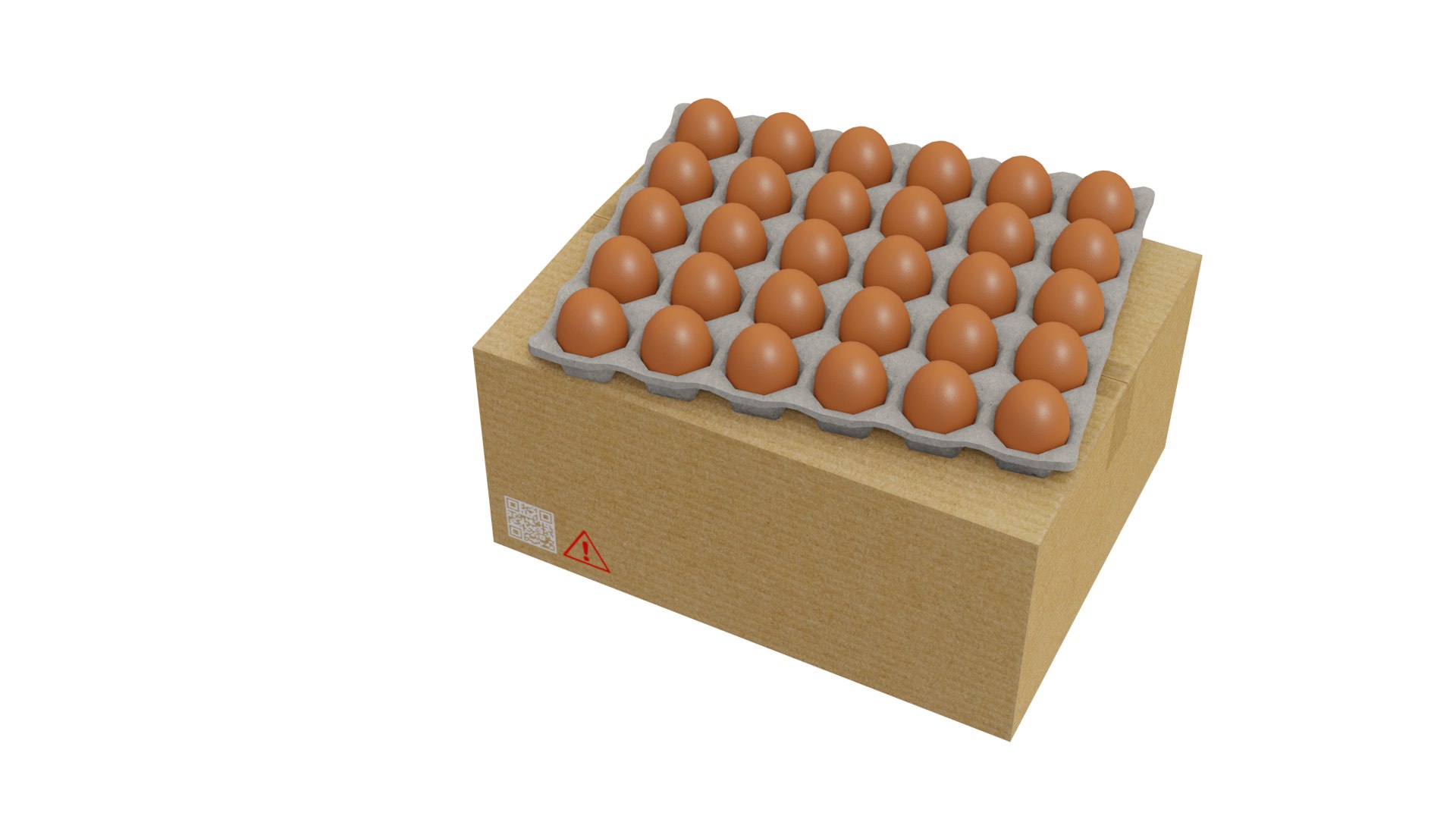 Egg Box - Supermarket 3D Model - TurboSquid 1924653