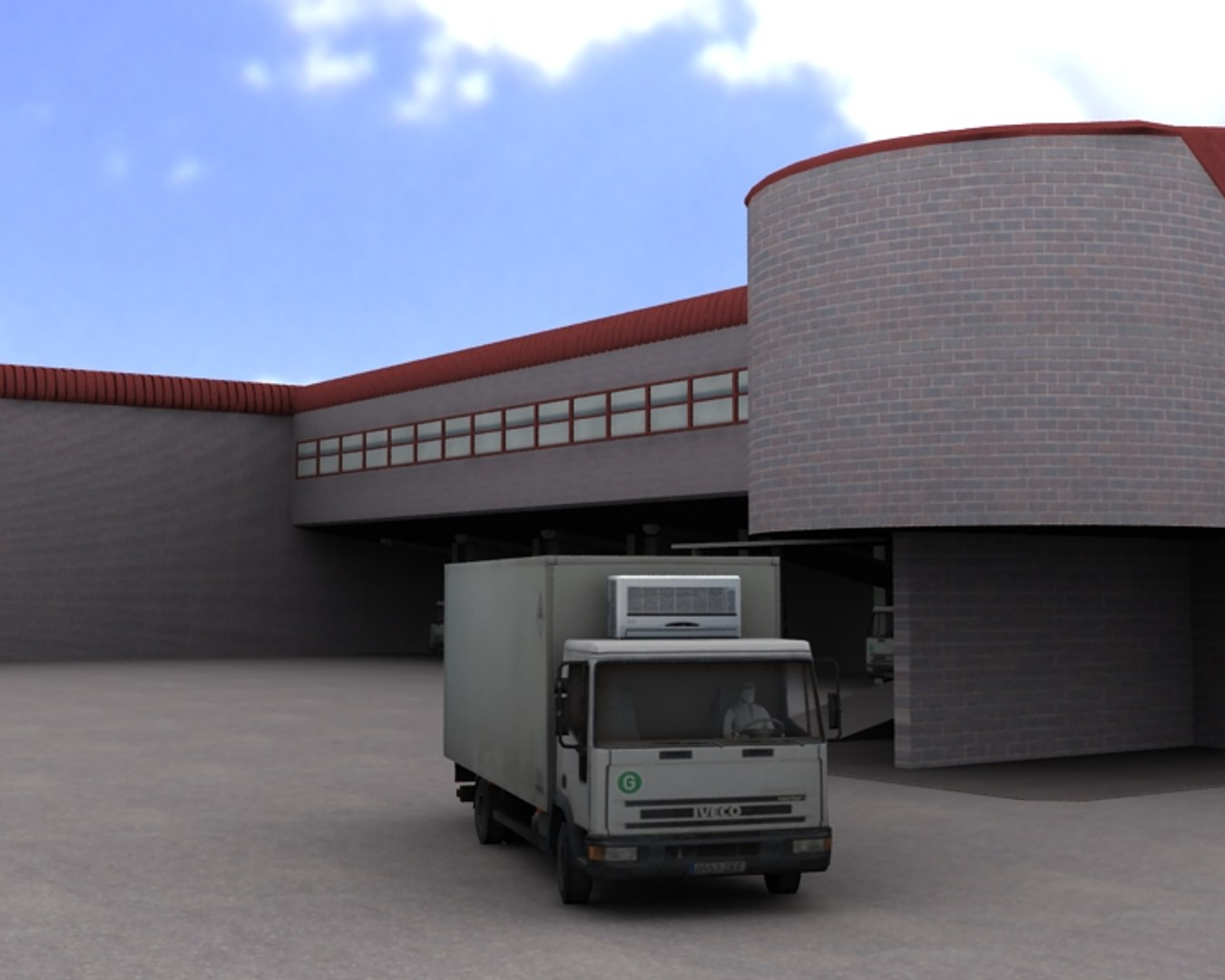 3d Model Truck Unloading Area