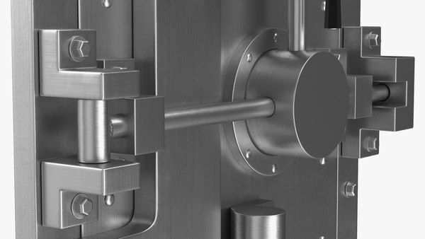 3D model Rectangular Bank Vault Door - TurboSquid 1848637