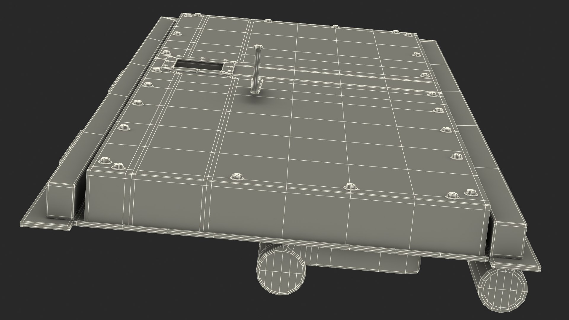 3D Model Rectangular Bank Vault Door - TurboSquid 1848637