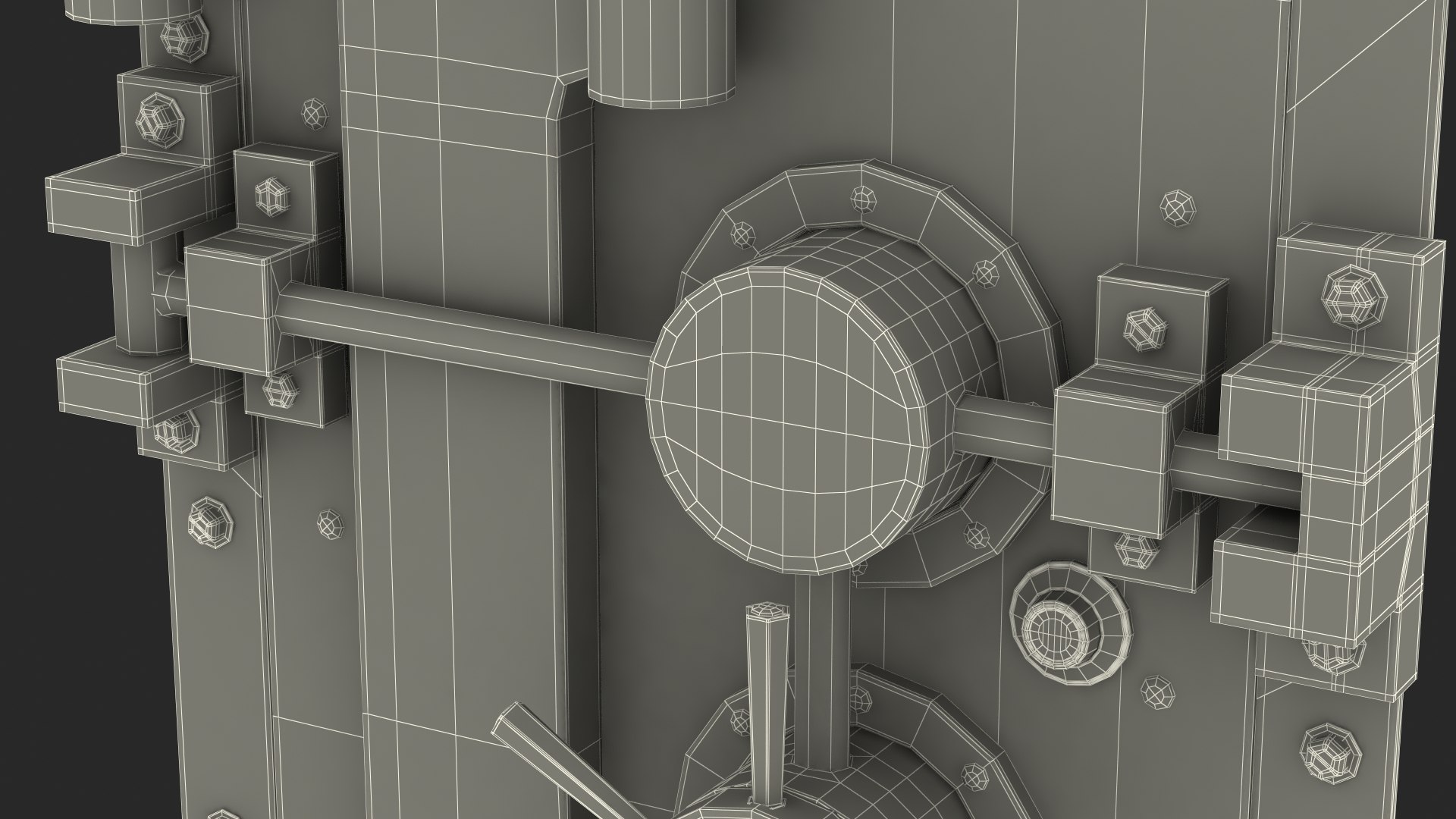 3D Model Rectangular Bank Vault Door - TurboSquid 1848637