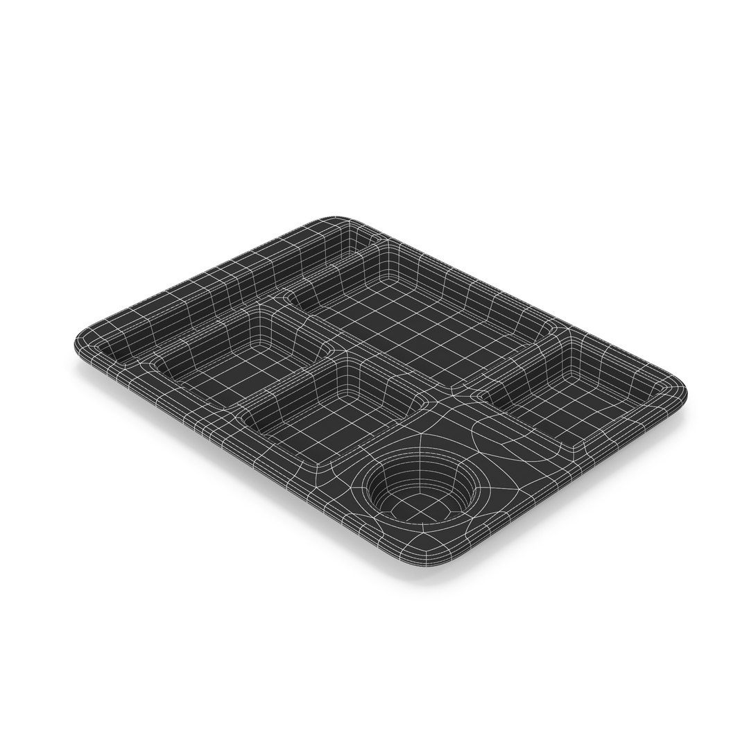 3D Lunch Food Tray Model - TurboSquid 1936496