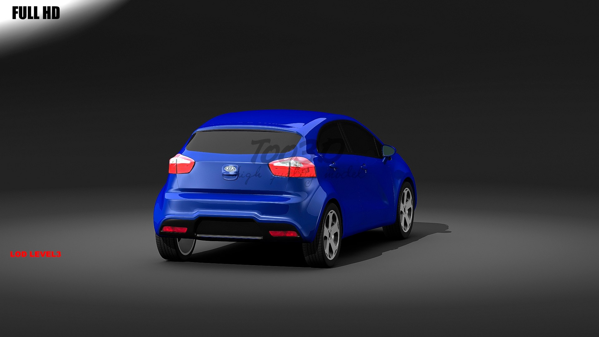 3d Model Kia Rio