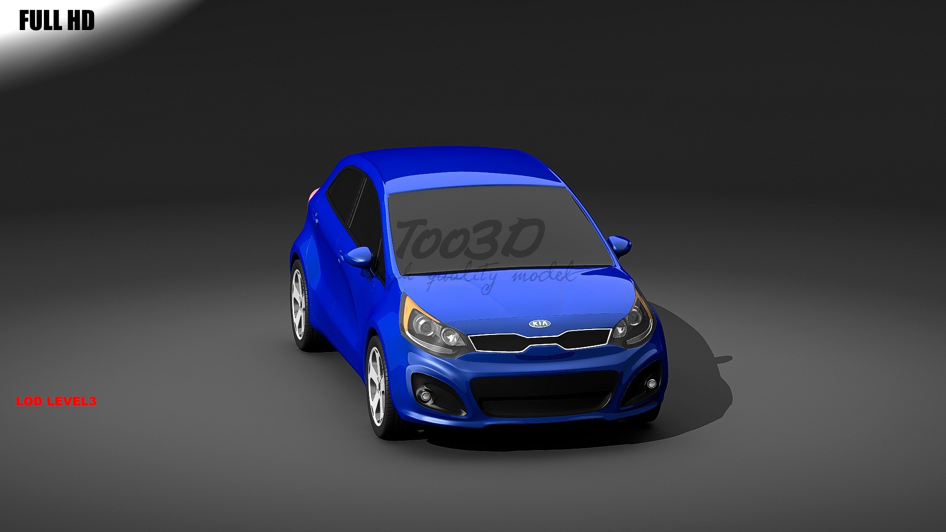 3d Model Kia Rio