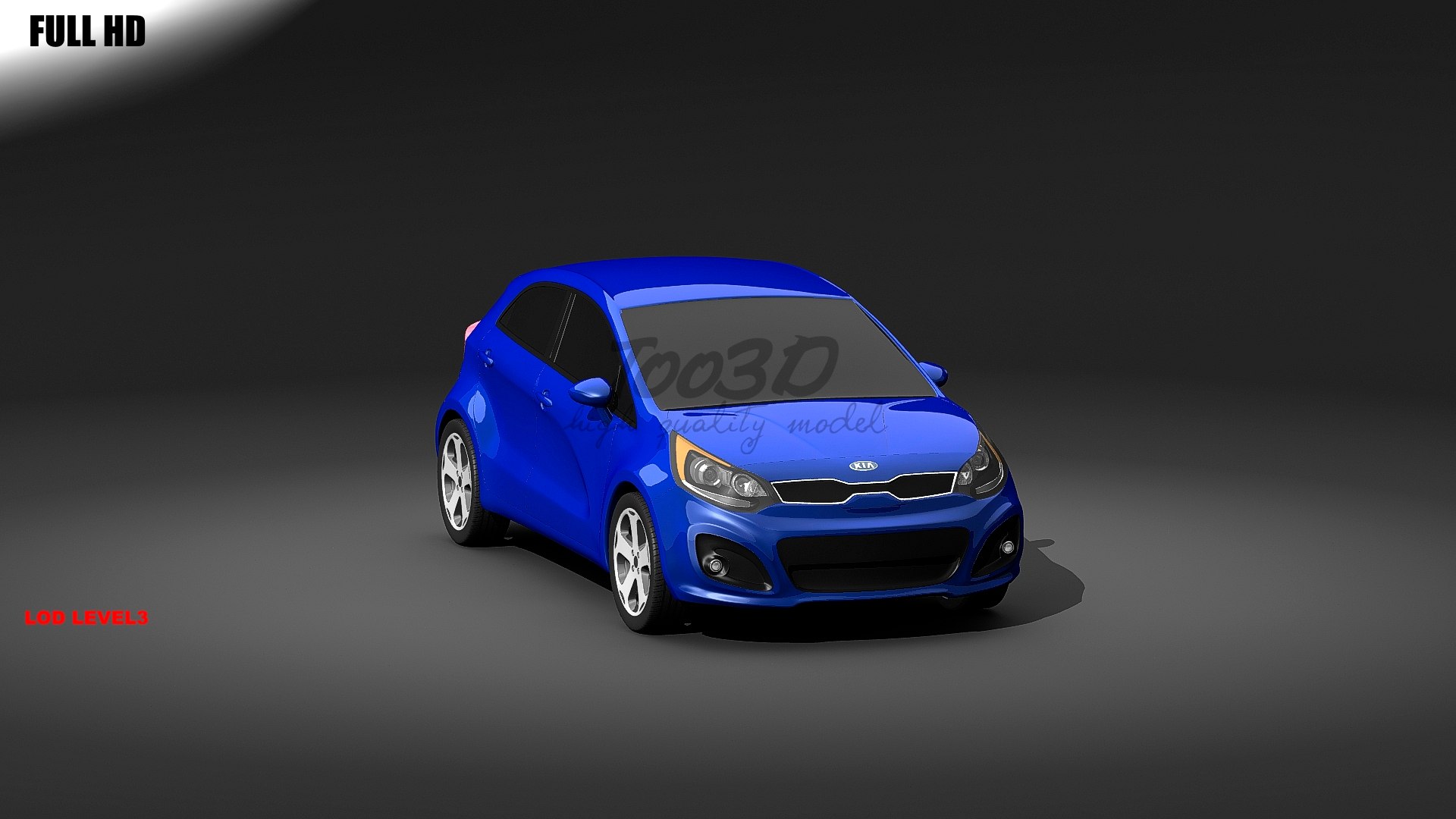 3d Model Kia Rio