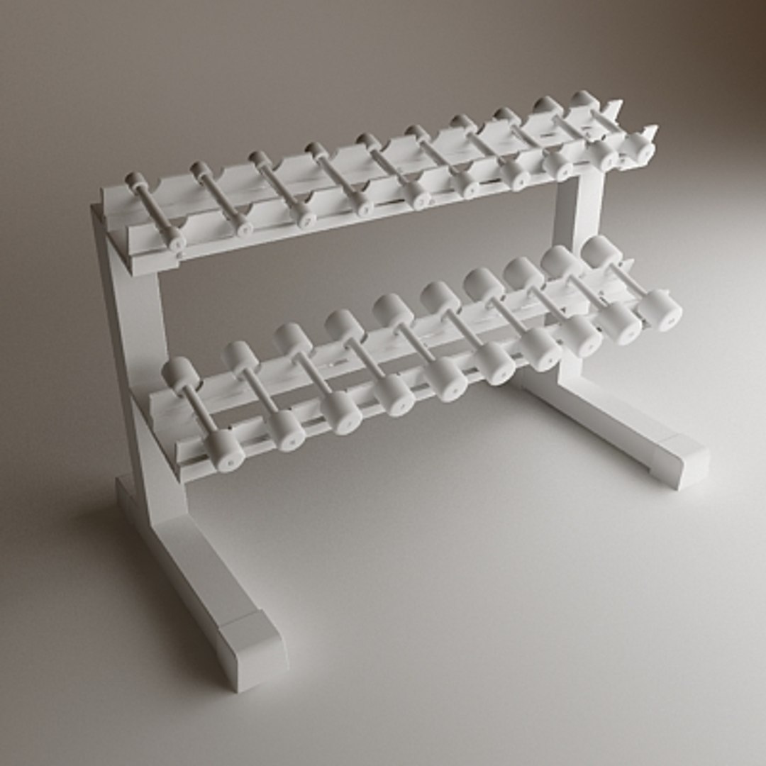 3d Model Dumbbell Rack