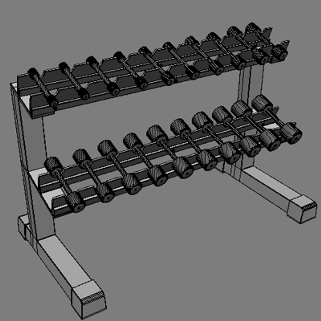 3d Model Dumbbell Rack
