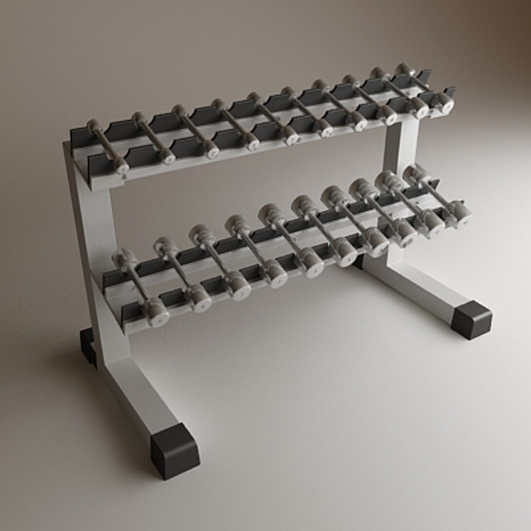 3d Model Dumbbell Rack