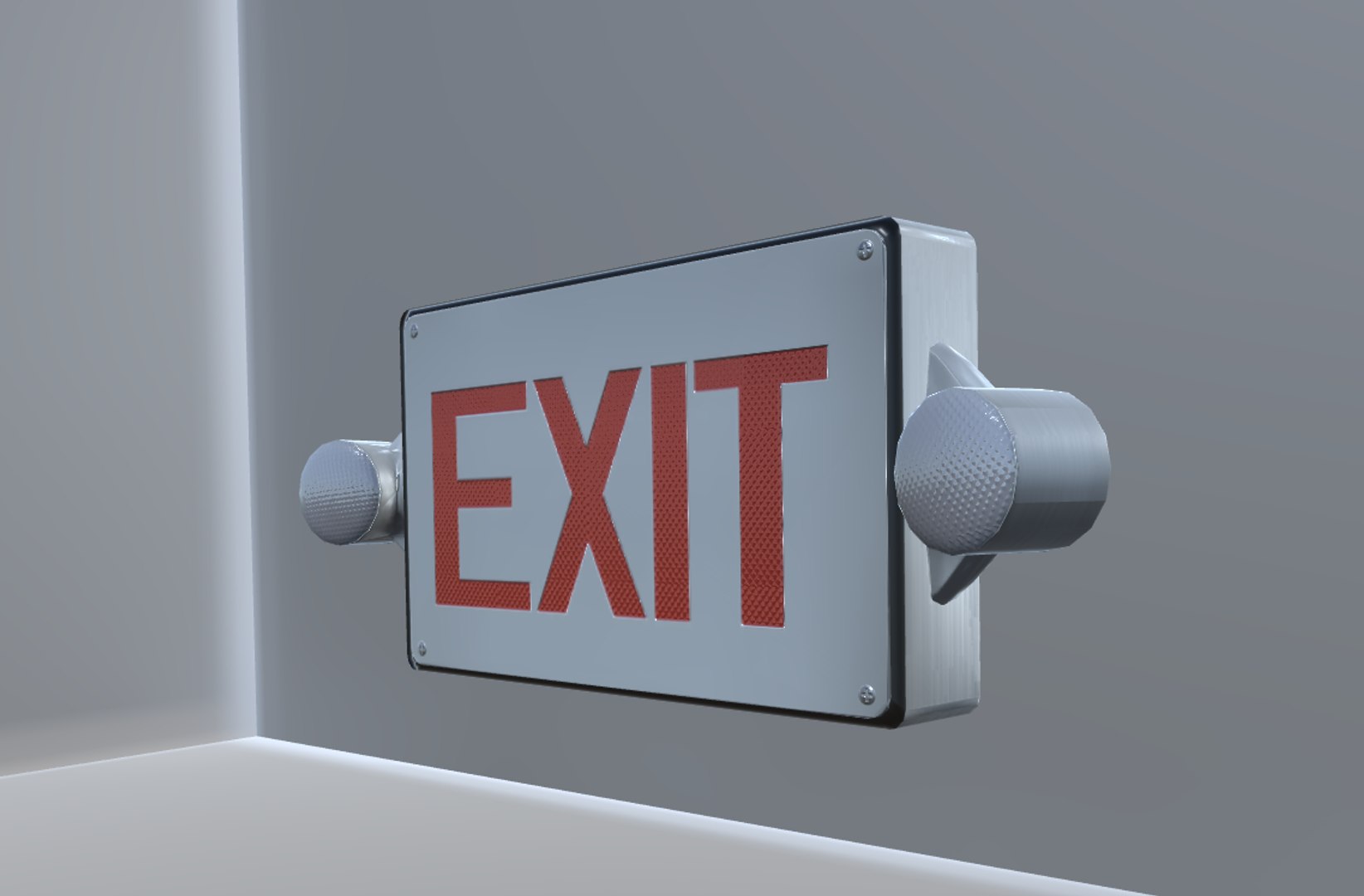 Exit Sign Model - TurboSquid 1401765