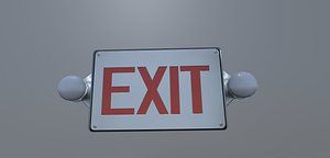 3D Exit Sign Models - Browse & Download Formats - TurboSquid