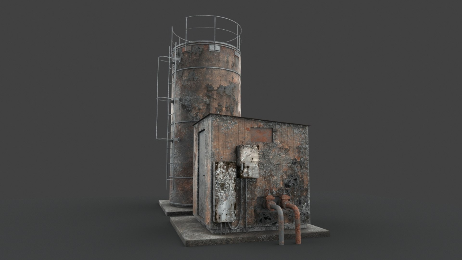 3D Model Rusted Industrial - TurboSquid 1392897