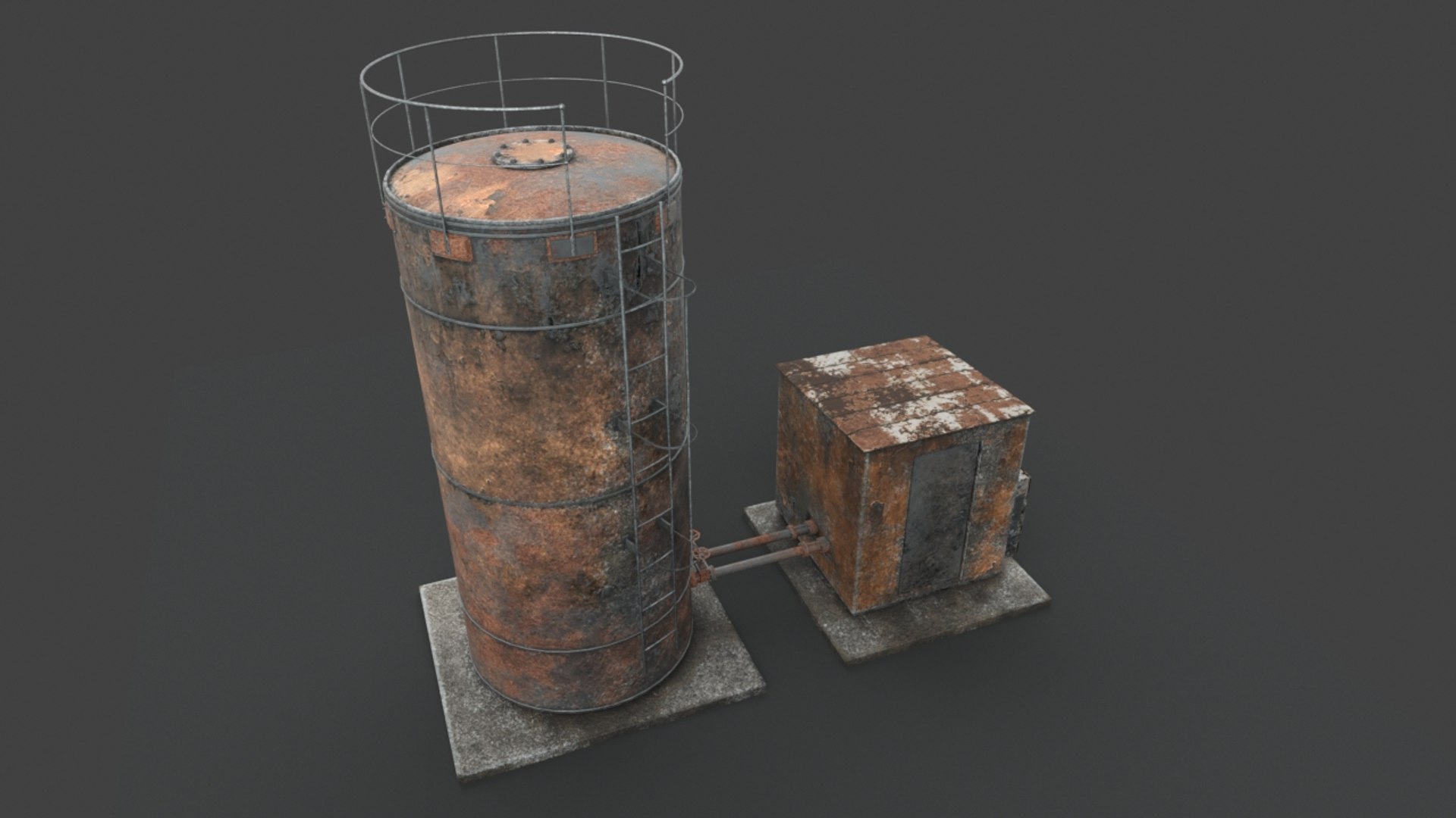 3D Model Rusted Industrial - TurboSquid 1392897