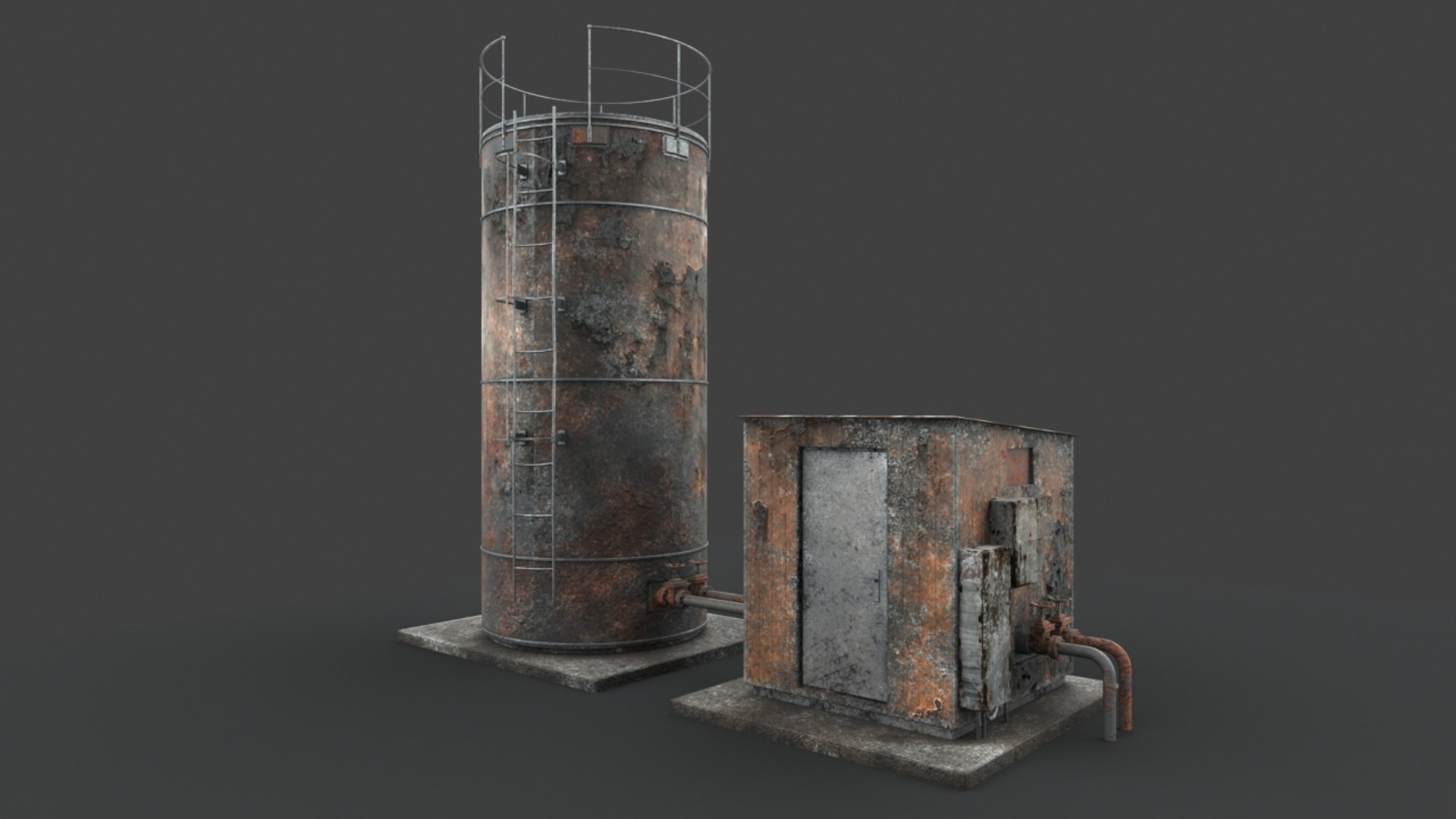 3D Model Rusted Industrial - TurboSquid 1392897