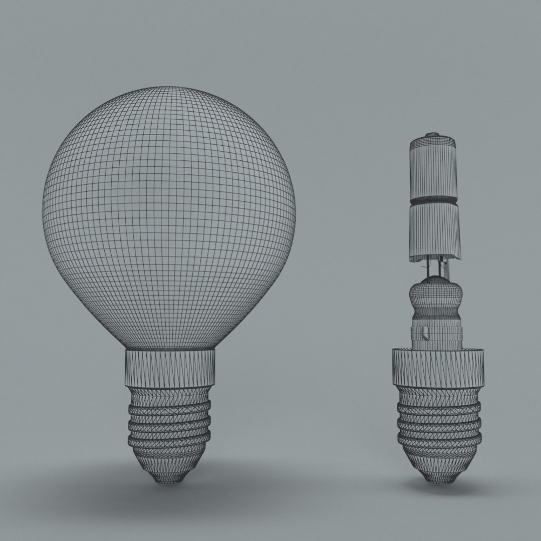 Led Flament Light Bulb 3d Max