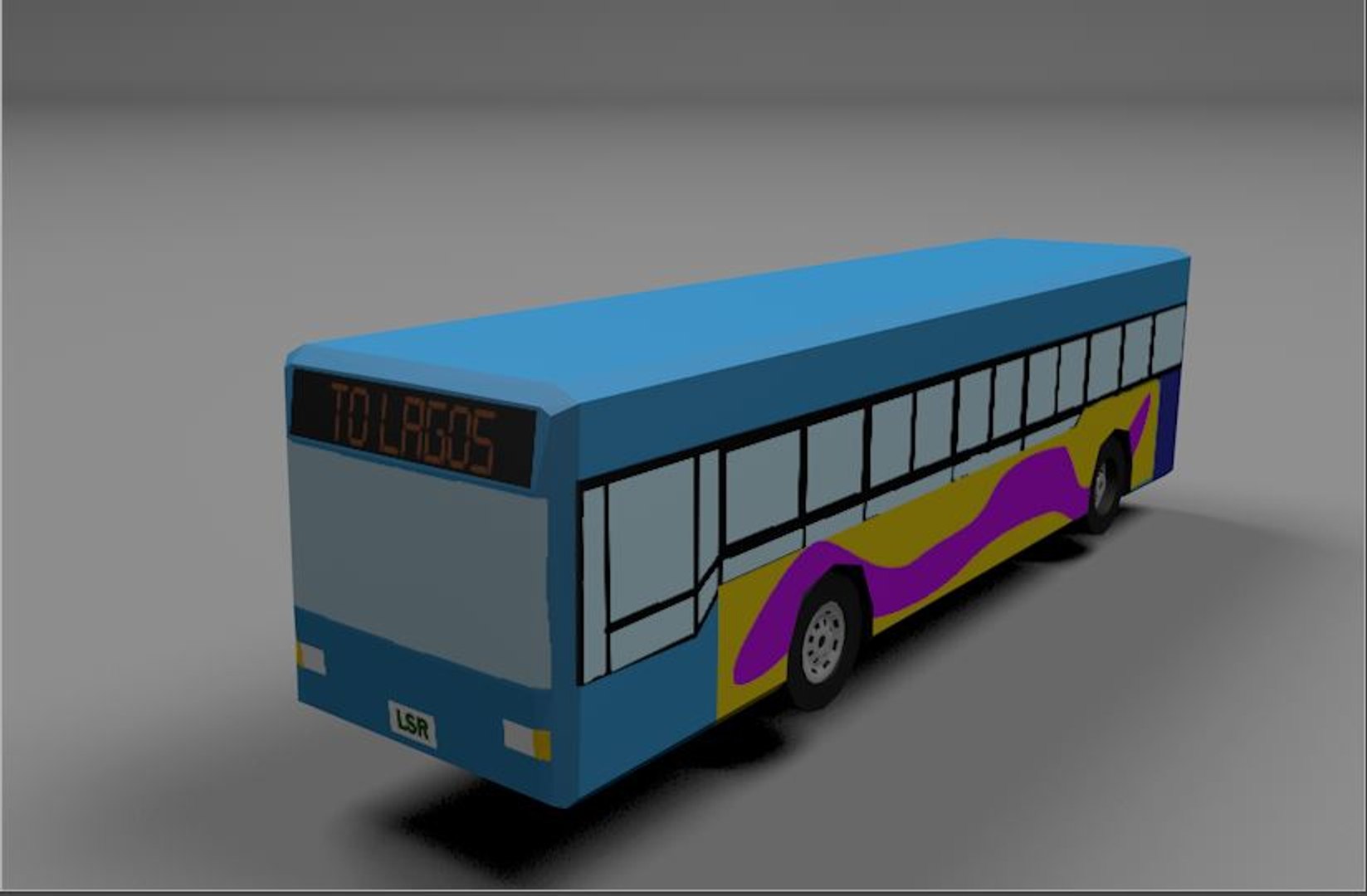 Lagos Bus 3D Model - TurboSquid 1386488