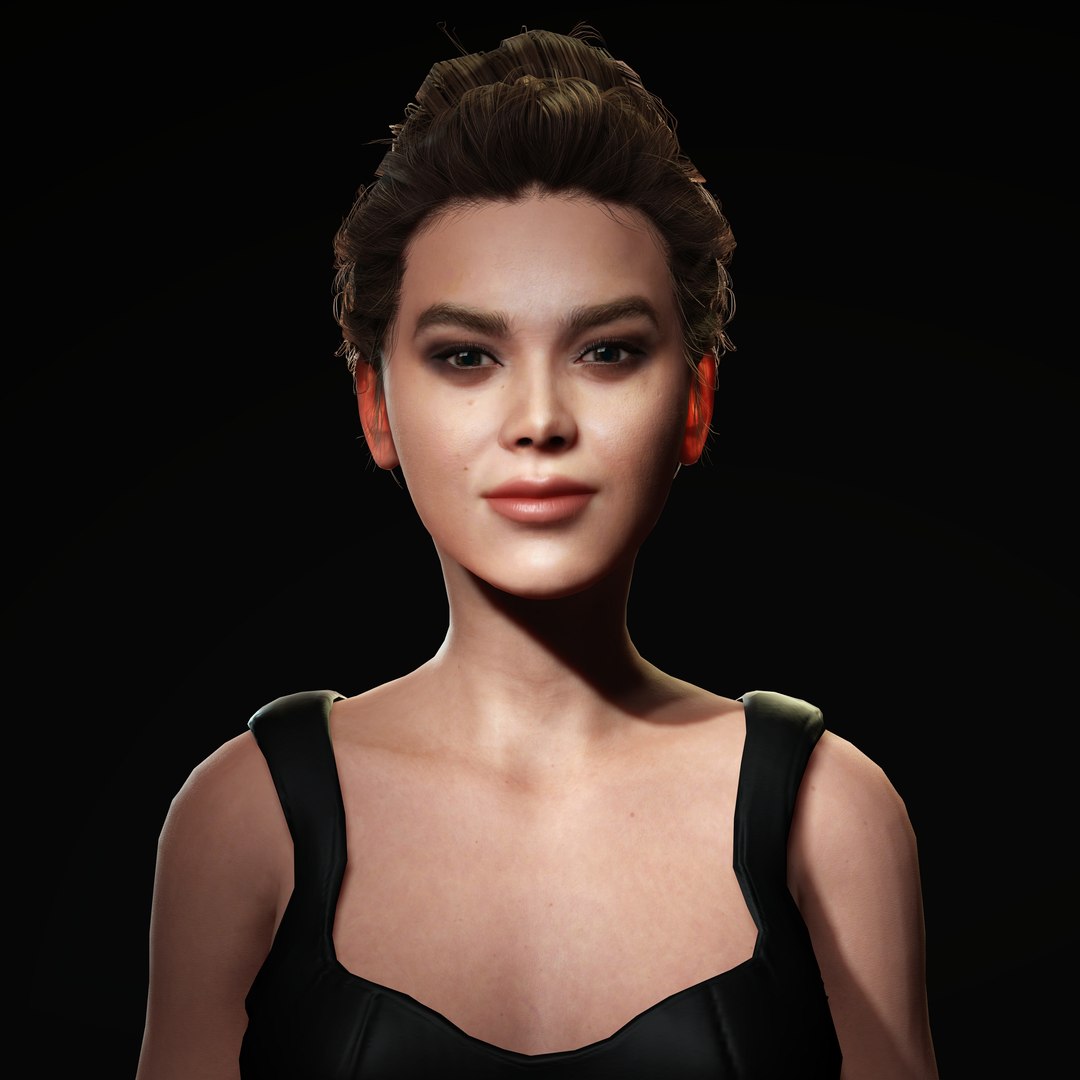 Hailee Steinfeld 3D Model - Hyper Realistic - Low Poly 3D Model 3D ...
