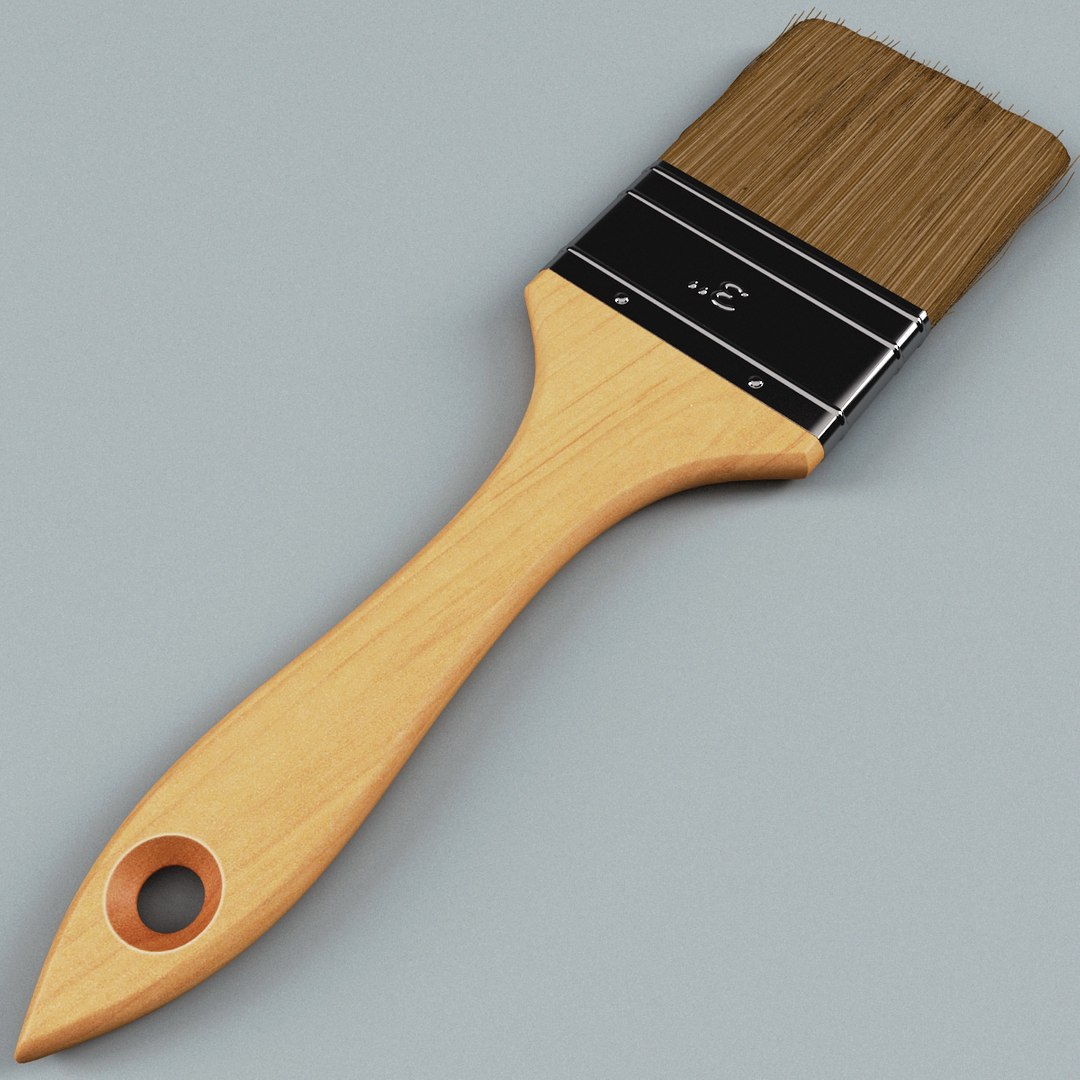 paint brushes 3d model