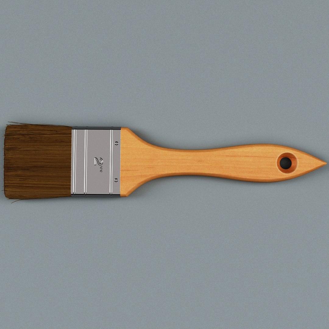 paint brushes 3d model