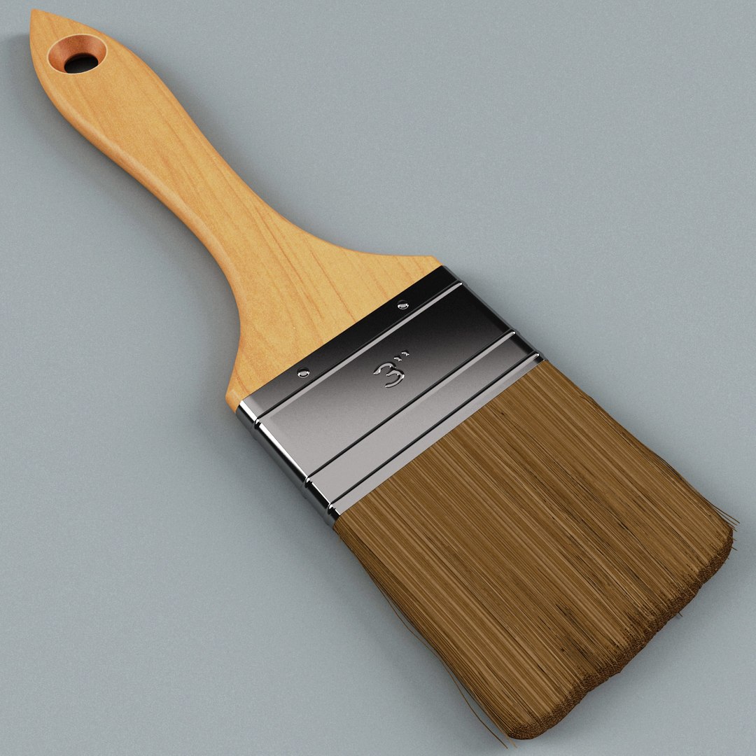paint brushes 3d model