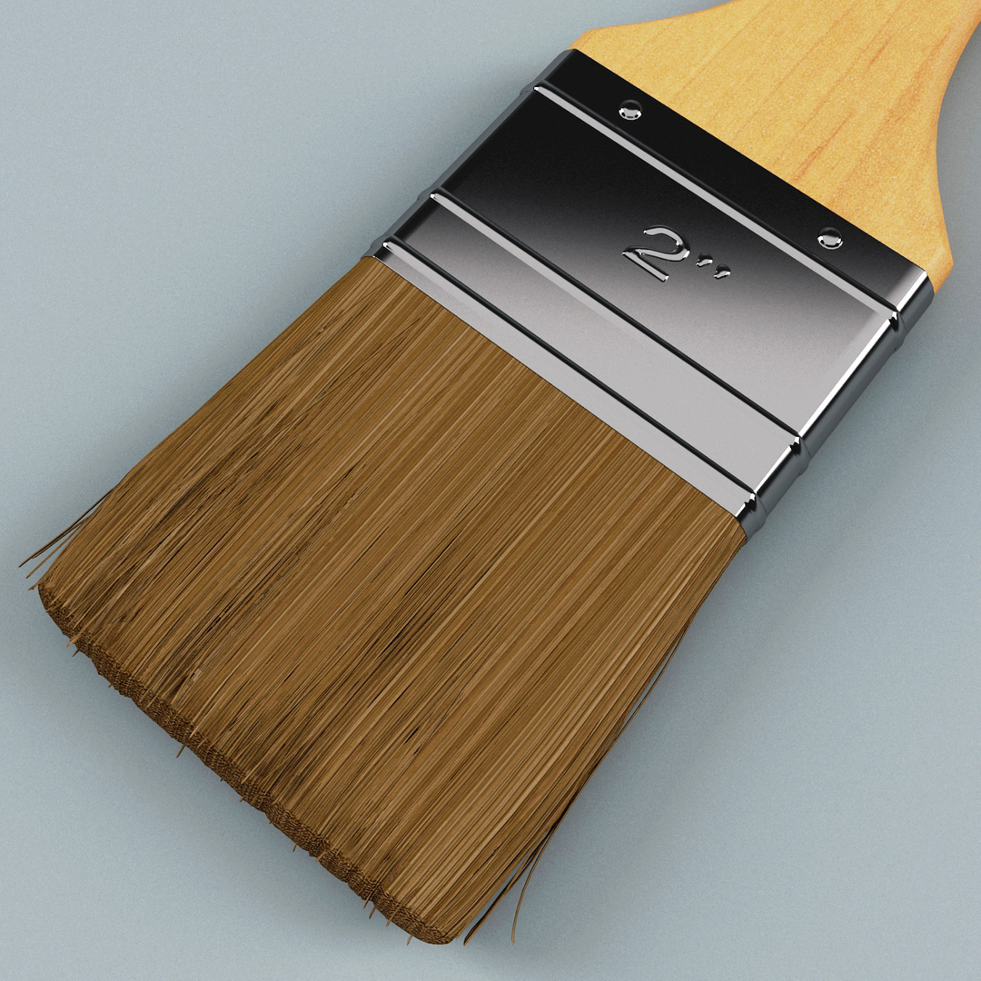 paint brushes 3d model