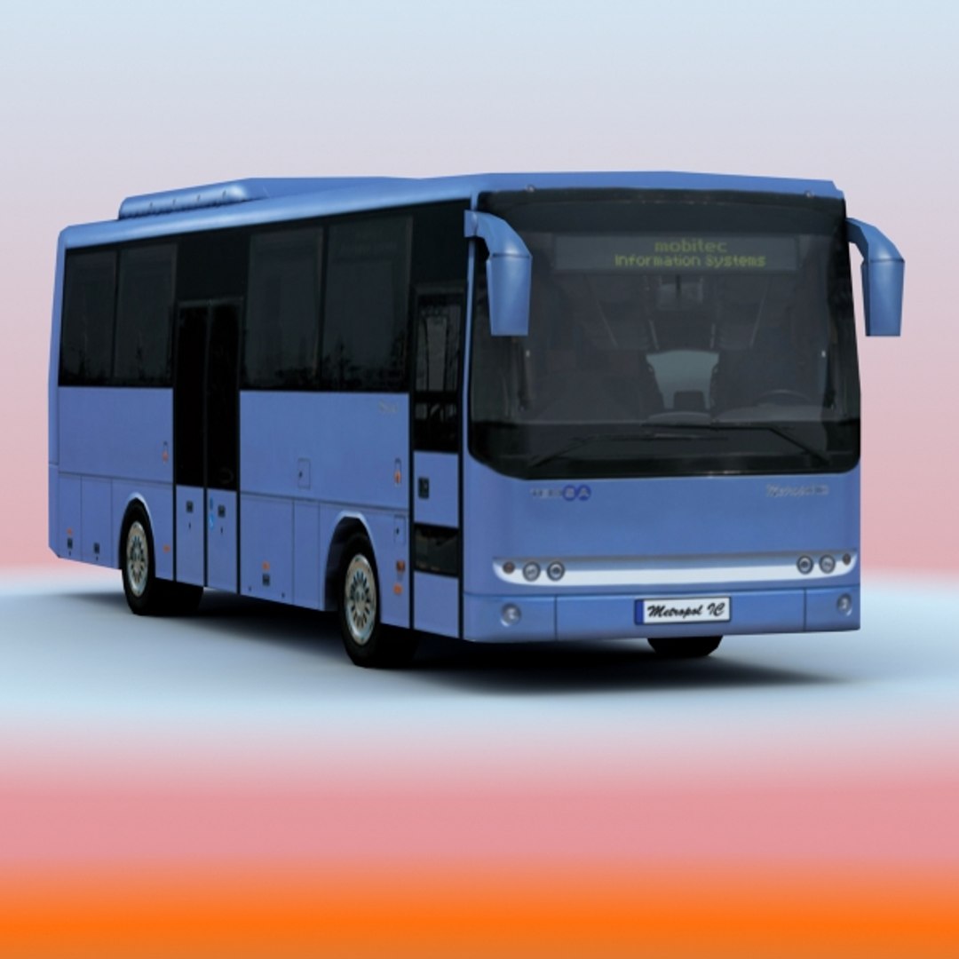 3d 2008 Metropolis Traffic Bus Games Model