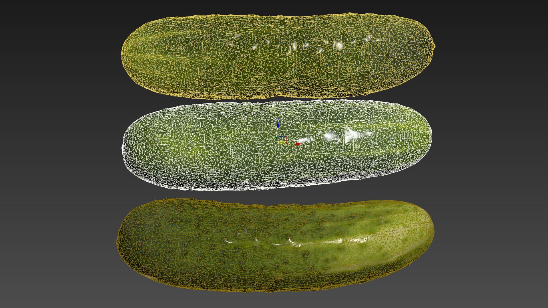 3D 4k Cucumbers Short-fruited Prickly - TurboSquid 1965499