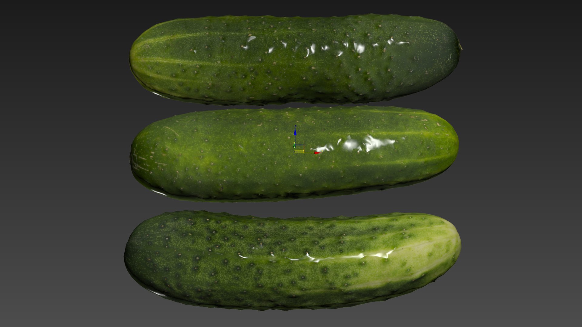 3D 4k Cucumbers Short-fruited Prickly - TurboSquid 1965499