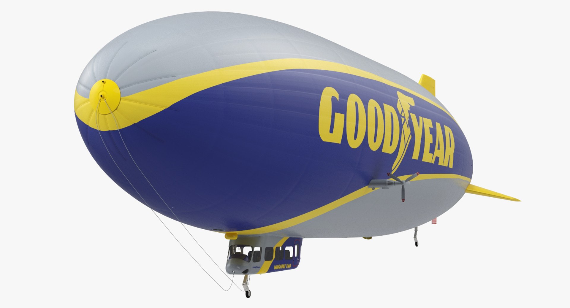 3D model blimp goodyear airship - TurboSquid 1329318