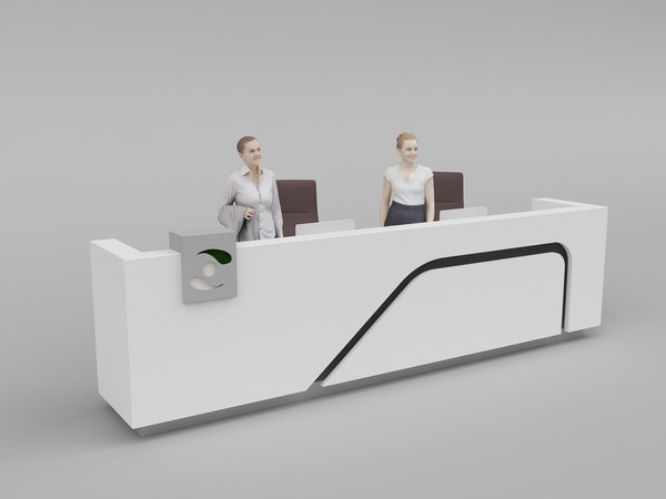 3D Reception Desk - 001 - TurboSquid 1987952