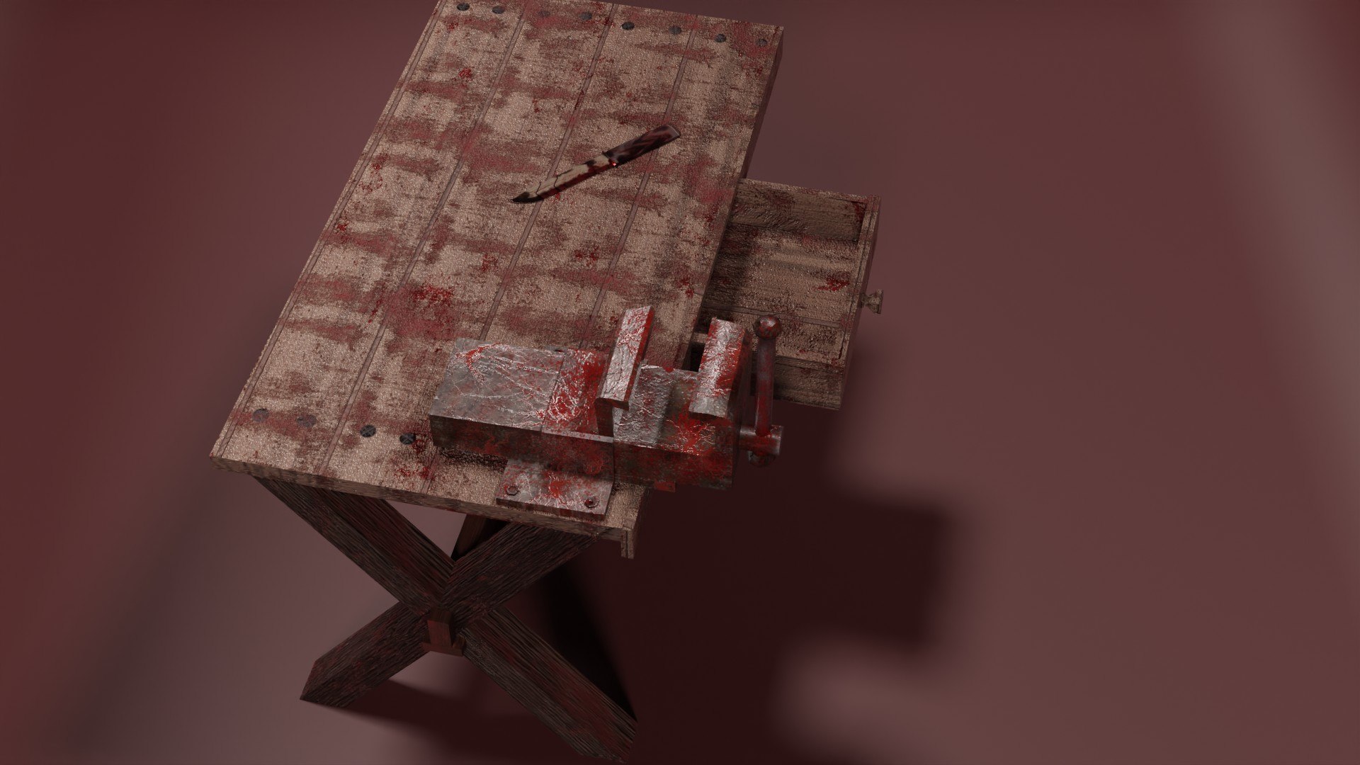 Butcher Essentials Bundle Grim Grip Clamp Slaughter Table Bloodbound ...