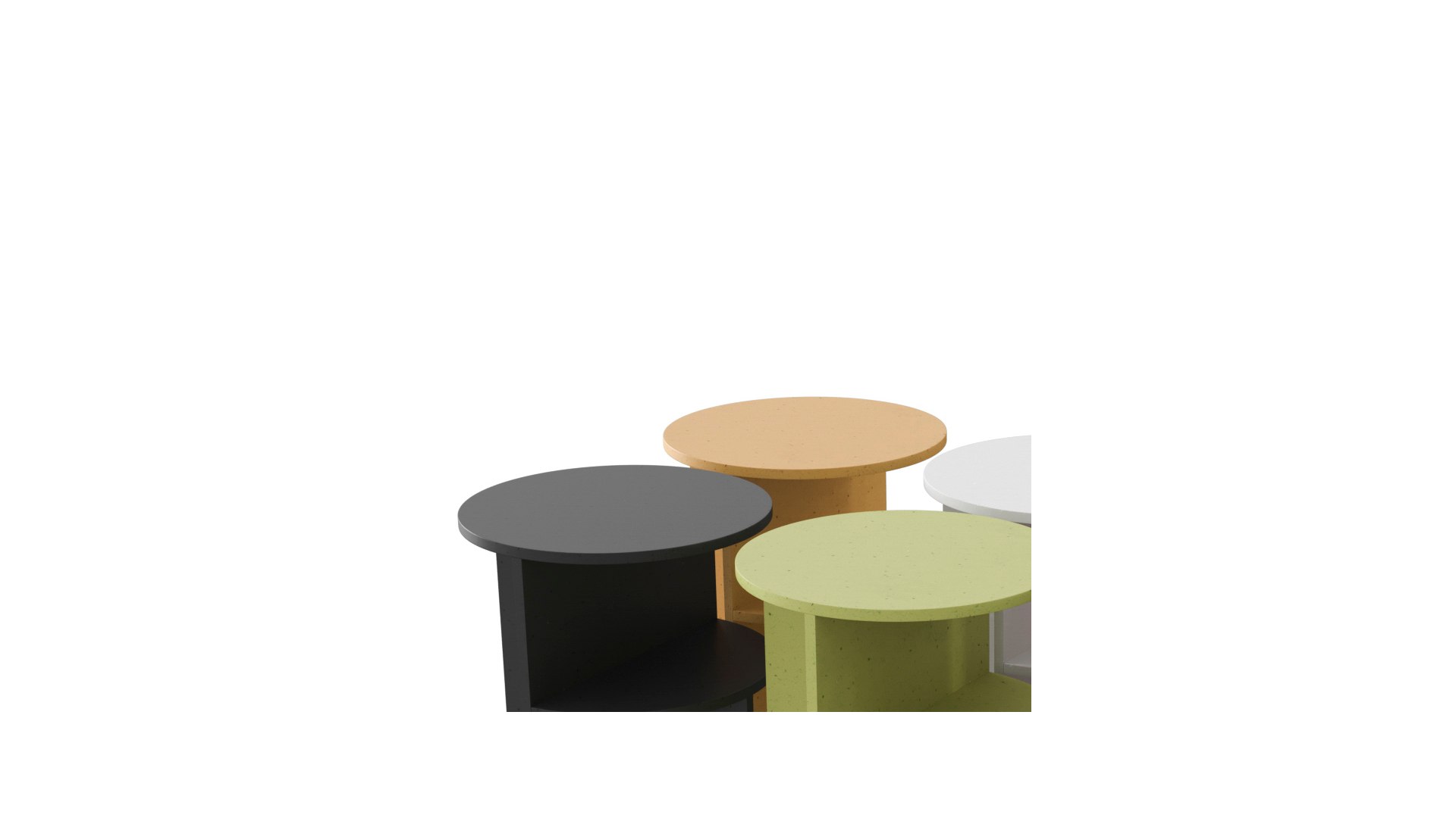 3D Halves Side Table - TurboSquid 1947408