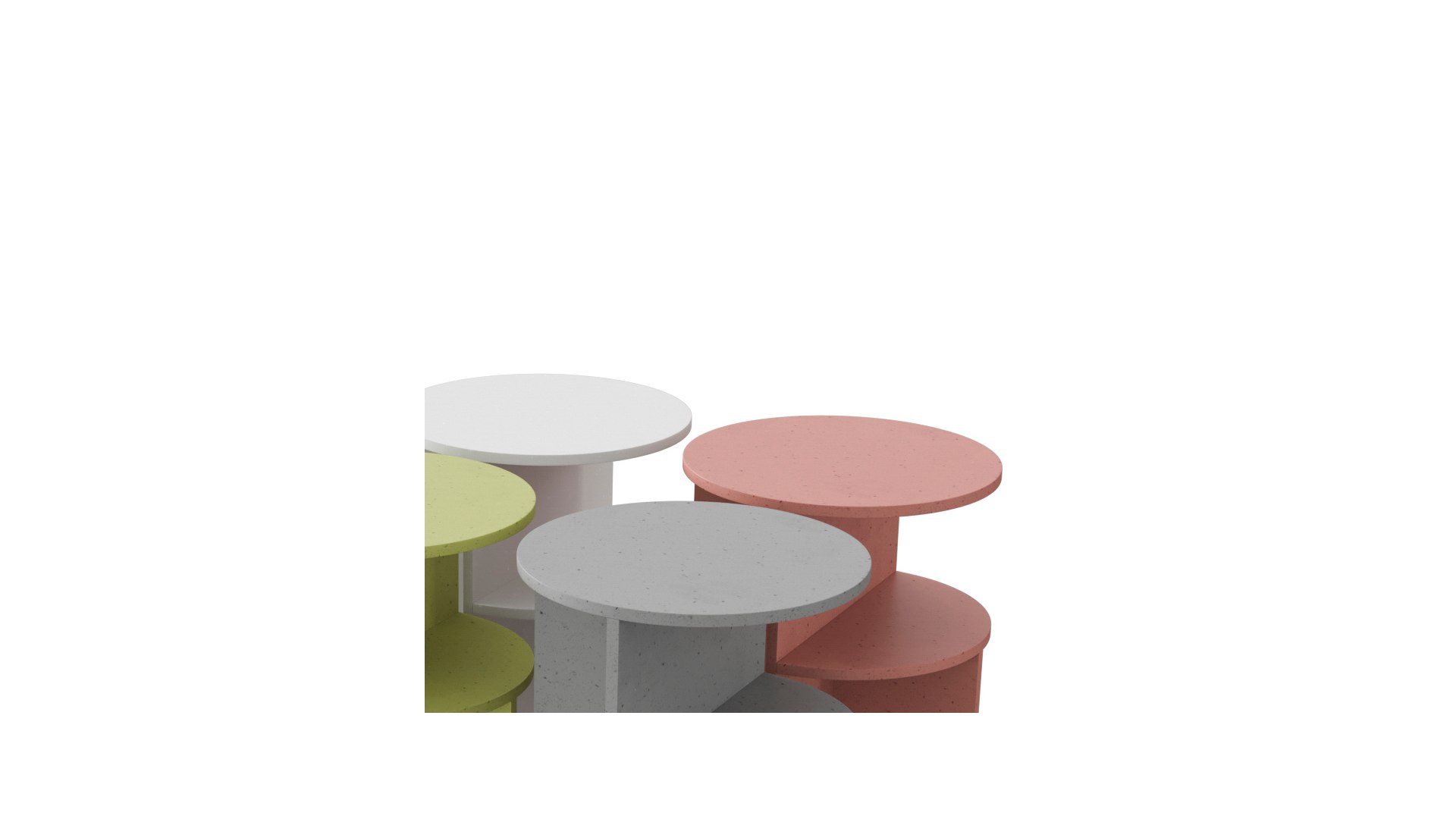 3D Halves Side Table - TurboSquid 1947408