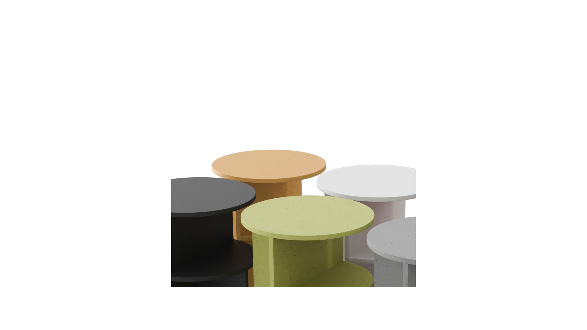 3D Halves Side Table - TurboSquid 1947408