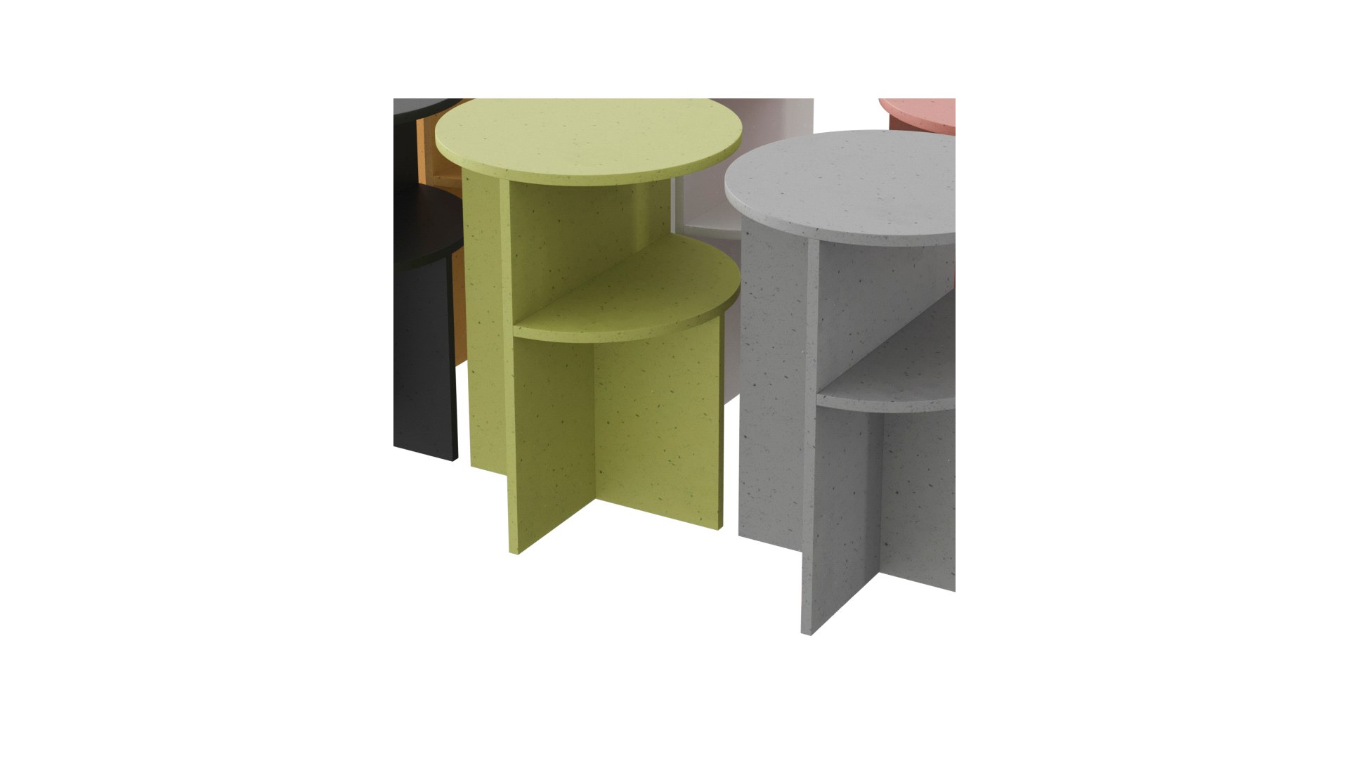 3D Halves Side Table - TurboSquid 1947408