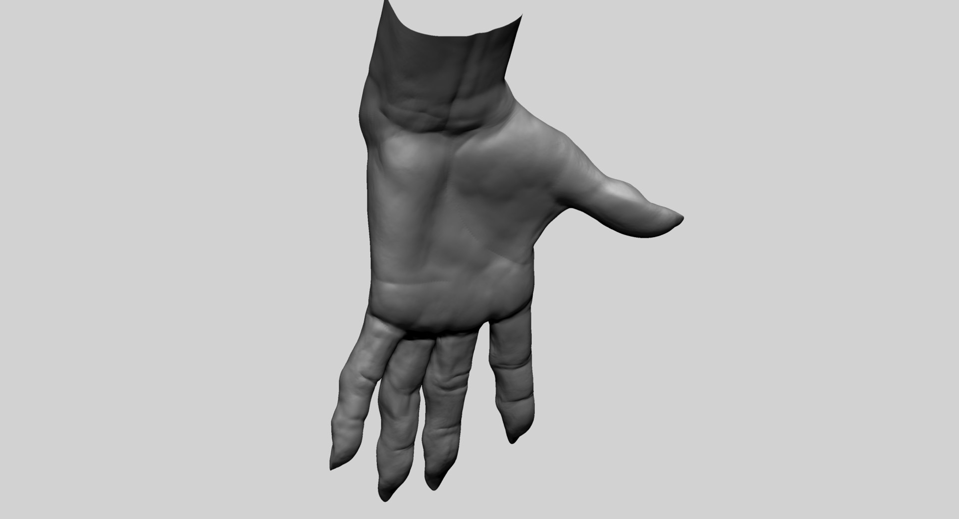 Creature Hand B 3D Model - TurboSquid 2204798