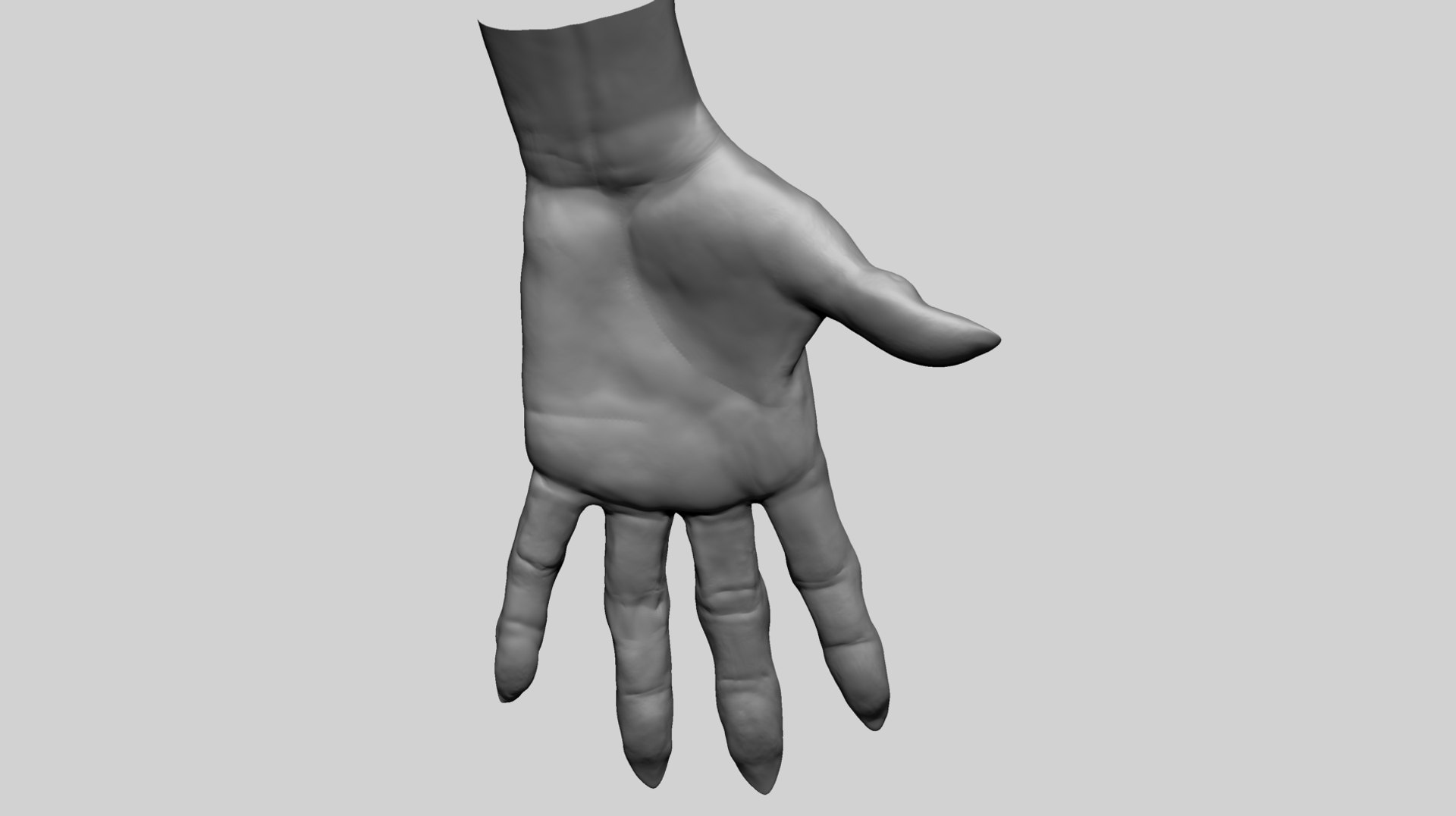 Creature Hand B 3D Model - TurboSquid 2204798