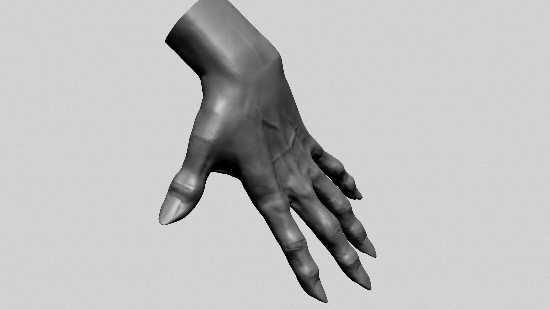 Creature Hand B 3D Model - TurboSquid 2204798